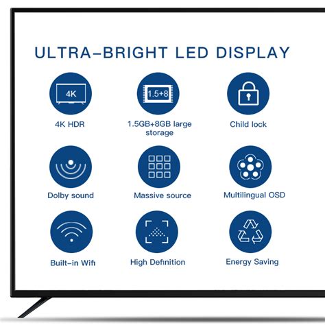 Slim Frame 75 Inch Televisions 85 Inch Tv Android Uhd 65 55 Inch ...