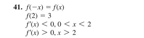 Solved In Problem 41 Sketch A Graph Of A Function F That Has