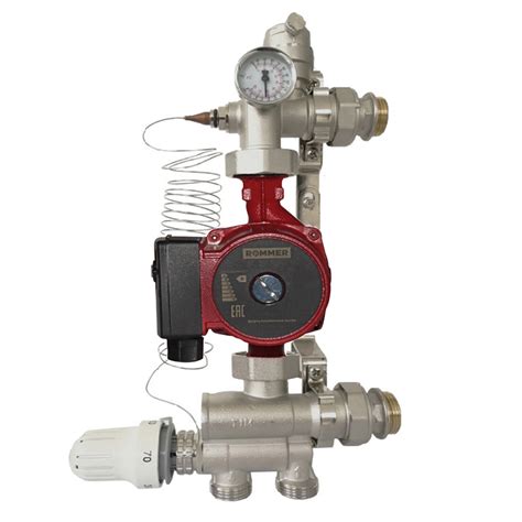 Смесительный узел для теплого пола TIM JH-1036 с насосом ROMMER 25/6 ...