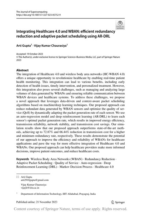 Integrating Healthcare 40 And Wban Efficient Redundancy Reduction And
