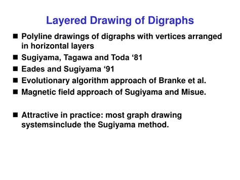 Ppt Layered Graph Drawing Sugiyama Method Powerpoint Presentation