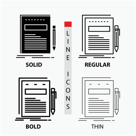 Business. document. file. paper. presentation Icon in Thin. Regular. Bold Line and Glyph Style ...