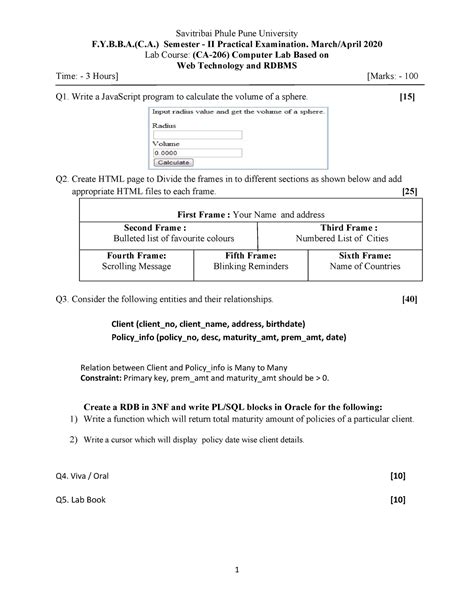 fybba ca practical slips sem2 f y b b c semester ii practical