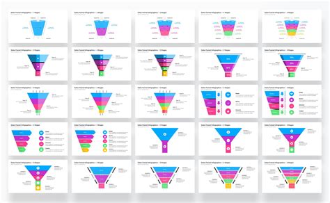 Sales Funnel Infographics PowerPoint Template Design Cuts