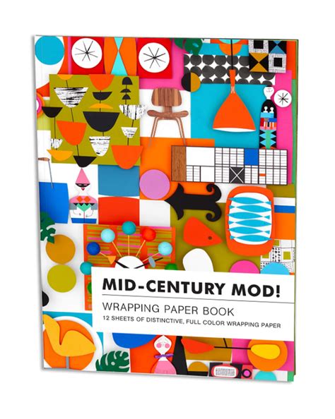 Mid Century Mod Wrapping Paper Book Mfa Boston Shop Ts From The Museum Of Fine Arts Boston