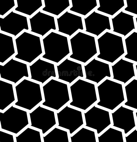 Repeatable Seamless Pattern With Tilted Overlapping Hexagons G Stock Vector Illustration Of