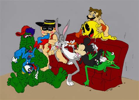 Rule 34 2015 Bugs Bunny Crossover Disney Group Group Sex Hamburglar