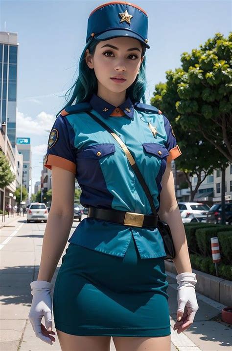 Officer Jenny Pokemon Cosplay Costumes Battle Suit Women
