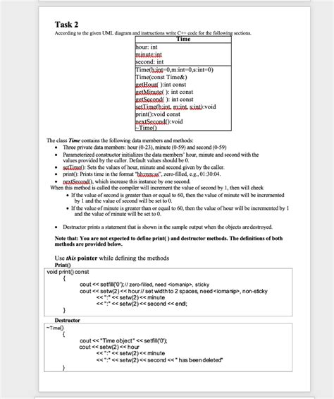 Solved Task According To The Given UML Diagram And Chegg