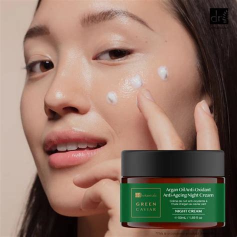 Dr Botanicals Green Caviar And Argan Oil Anti Oxidant Anti Ageing Night Cream