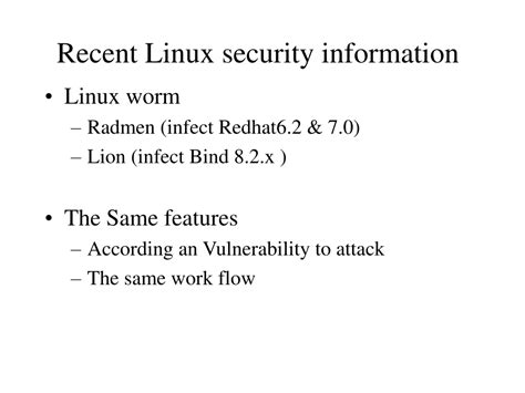 Ppt Linux Security Best Practices For Secure Networking And Service Protection Powerpoint