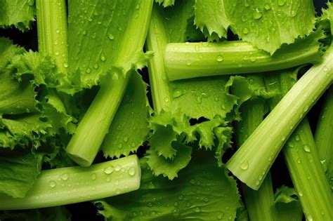 Premium Ai Image Celery As Background And Texture
