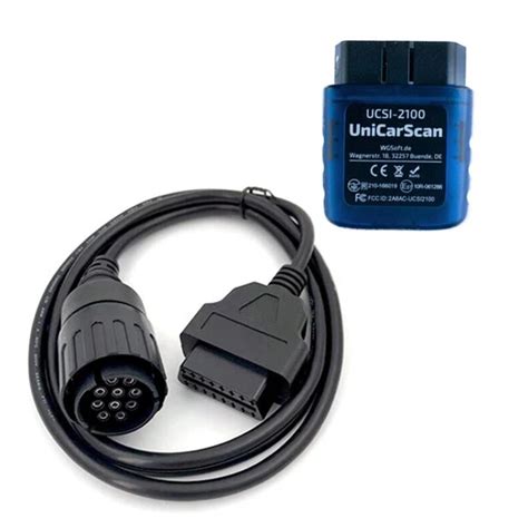 Unicarscan Ucsi 2100 Obd2 Bluetooth Scanner For Bimmercode And Motoscan W Bag 10p Eur 96 92