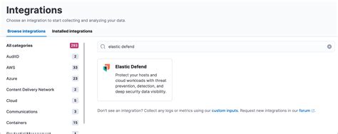 Install The Elastic Defend Integration Elastic Docs