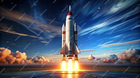 A Rocket Flying On A Runway With The Words Rocket On The Bottom