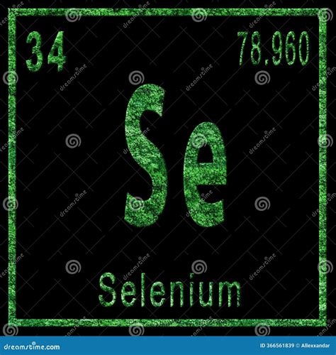 Selenium Se Chemical Element Selenium Sign With Atomic Number Chemical 34 Element Of Periodic