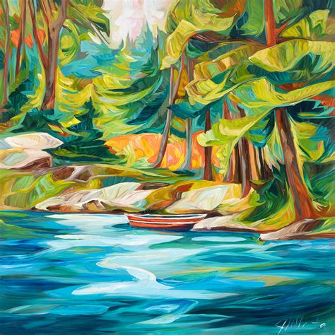 Red Tin Boat By Julia Veenstra Crown And Press Gallery Crownandpress