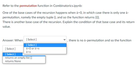 Solved Python Question One Of The Base Cases Of The Chegg
