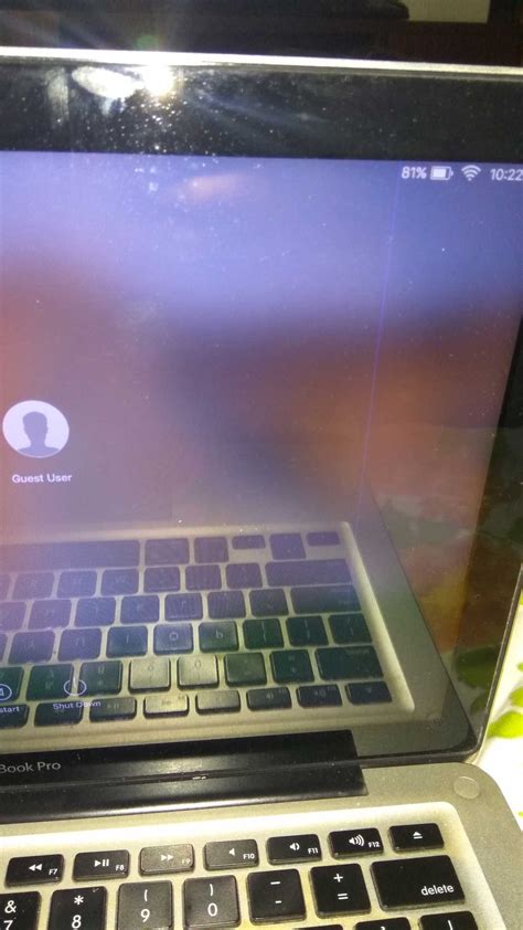 screen persistent vertical blue line macbook pro 13 mid 2010 ask
