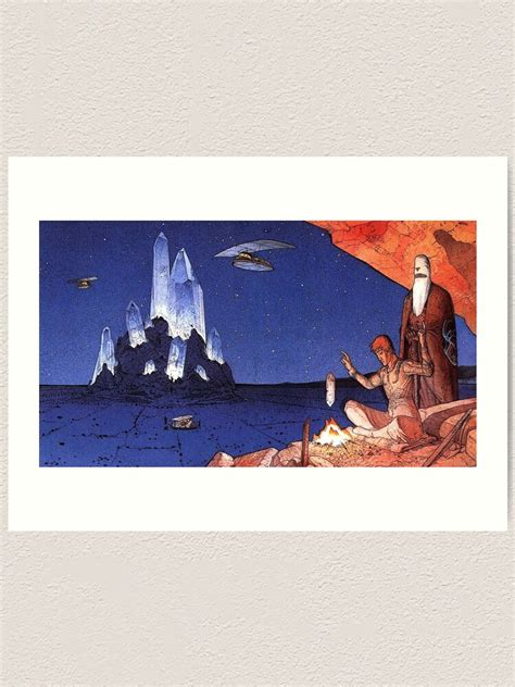 Moebius Crystal Landscape Art Print For Sale By Slowrotation Redbubble