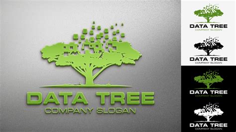 Data Tree Logo Logos Graphics