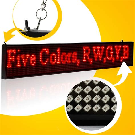 Inch P SMD LED SIGN Red Scrolling Advertising Message LED Display Board In LED Displays From
