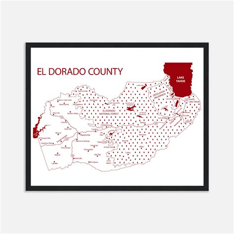 El Dorado County California Map
