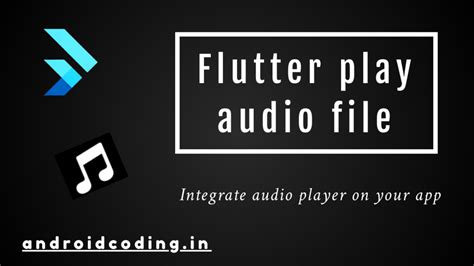 Flutter Audio Player Tutorial