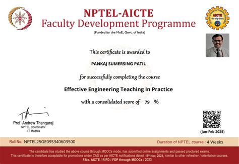 Nptel Engineeringeducation Teachingexcellence Continuouslearning… Pankaj Patil