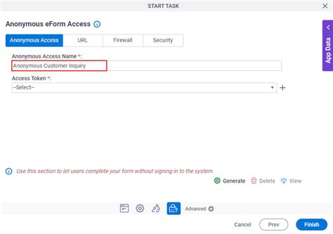 Example Use Anonymous Authentication In A Process Based App
