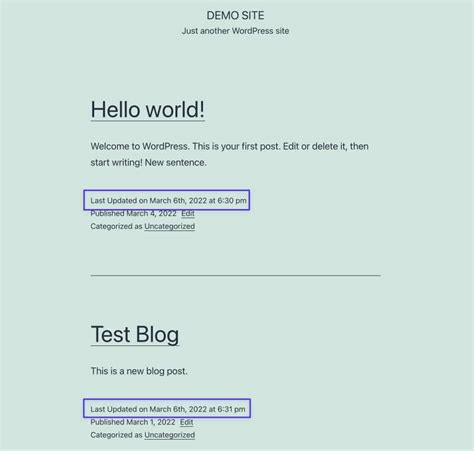How To Show Last Updated Date On Wordpress Posts And Pages Kerbco Web