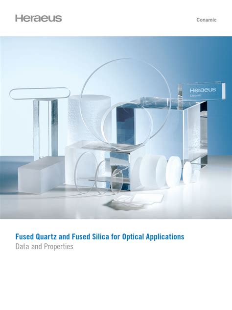 Data And Properties Optics Fused Silica En Pdf Optics Refractive