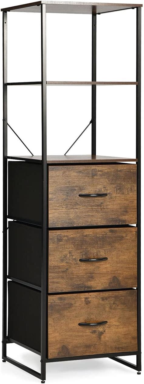 Costway 23 Drawer Dresser Fabric Chest Of Drawers With Wooden Top And