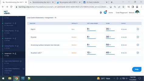 Mahesh Pamarthi On Linkedin Day33 Ccbp Nxtwave Phython