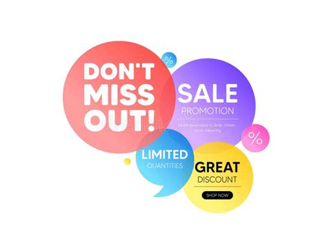 Dont Miss Out Tag Special Offer Price Sign Discount Offer Bubble