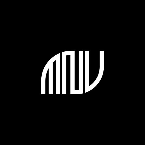 Mnv Letter Logo Design On Black Background Mnv Creative Initials Letter Logo Concept Mnv