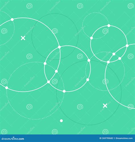 Circle Connect Background Line Graphic Vector Design Circle Connection Network Design