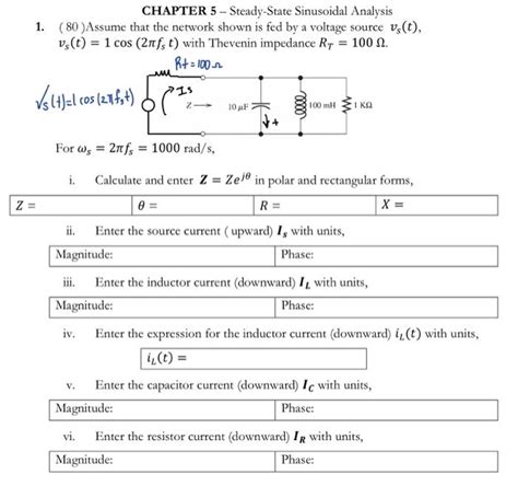 Solved CHAPTER Steady State Sinusoidal Analysis Chegg