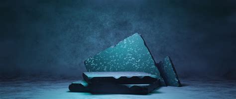 빈 다크 쇼케이스 연단 받침대 문체 미묘한 희미한 빛 청록색 색상 시네마틱 분위기 디스플레이 배경 프리젠 테이션 3d 일러스트 0명에 대한 스톡 사진 및 기타 이미지