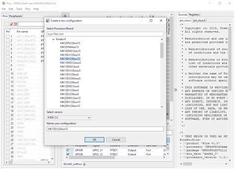 NXP Pins Tool Understanding Data For Offline Usage MCU On Eclipse