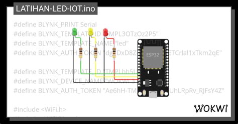 Blynk 3 Led Copy Wokwi Esp32 Stm32 Arduino Simulator