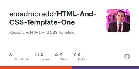 GitHub Emadmoradd HTML And CSS Template One Responsive HTML And CSS Template