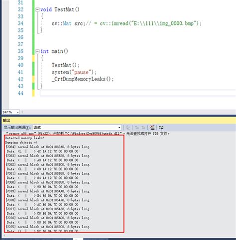 Opencv Detected Memory Leaks C Opencv