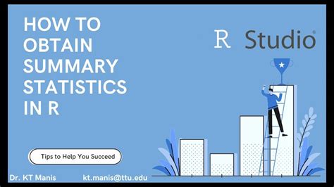 How To Obtain Summary Statistics In R Youtube