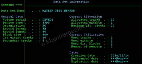 Ispf Create Pds