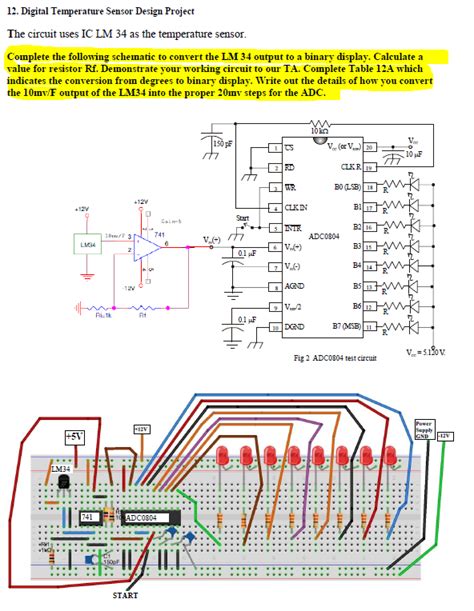 Solved Digital Temperature Sensor Design Project The Chegg