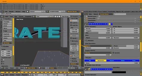 Blender Internal Render Engine Particle System Objects Rotated Wrong