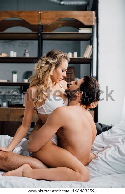 Side View Seductive Woman Pulling By Stock Photo 1664632591 Shutterstock