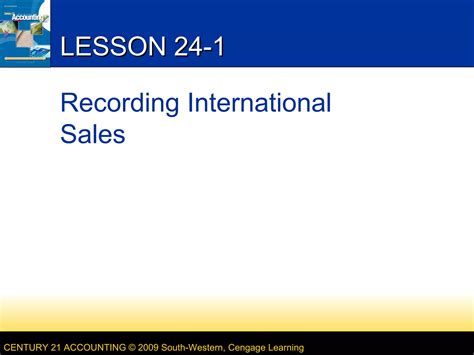 lesson 24 1 ppt business accounting and finance business