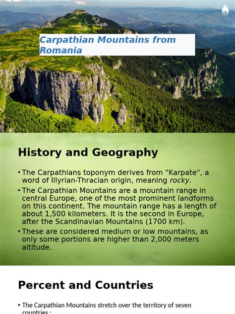 Romanian Carpathians History And Peaks Pdf Earth Sciences Physical